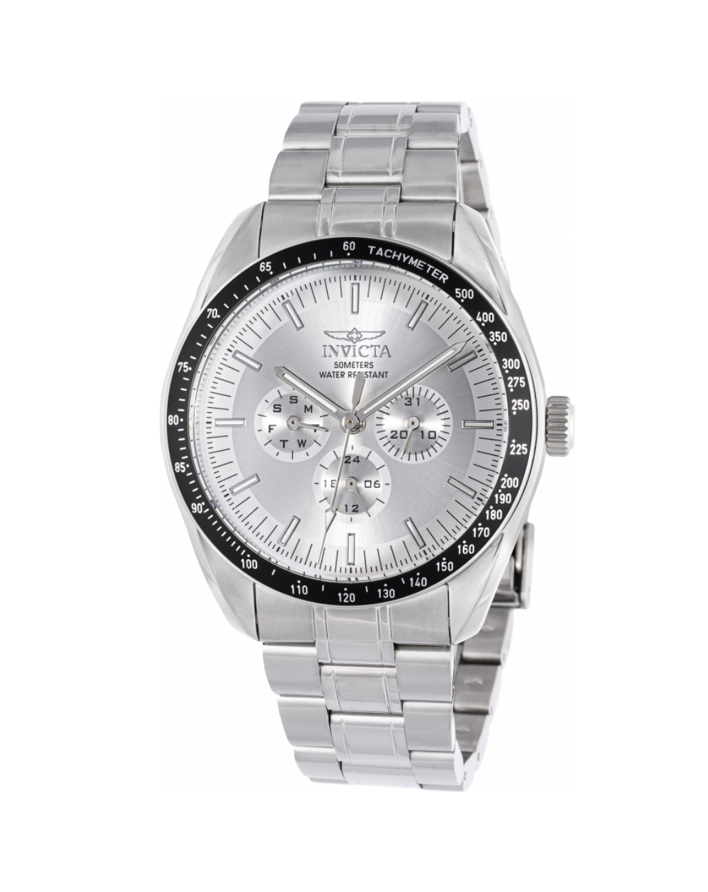 Invicta "Aviator" Silver Stainless Steel Men's Watch - 45966 – Cosmoshop NZ