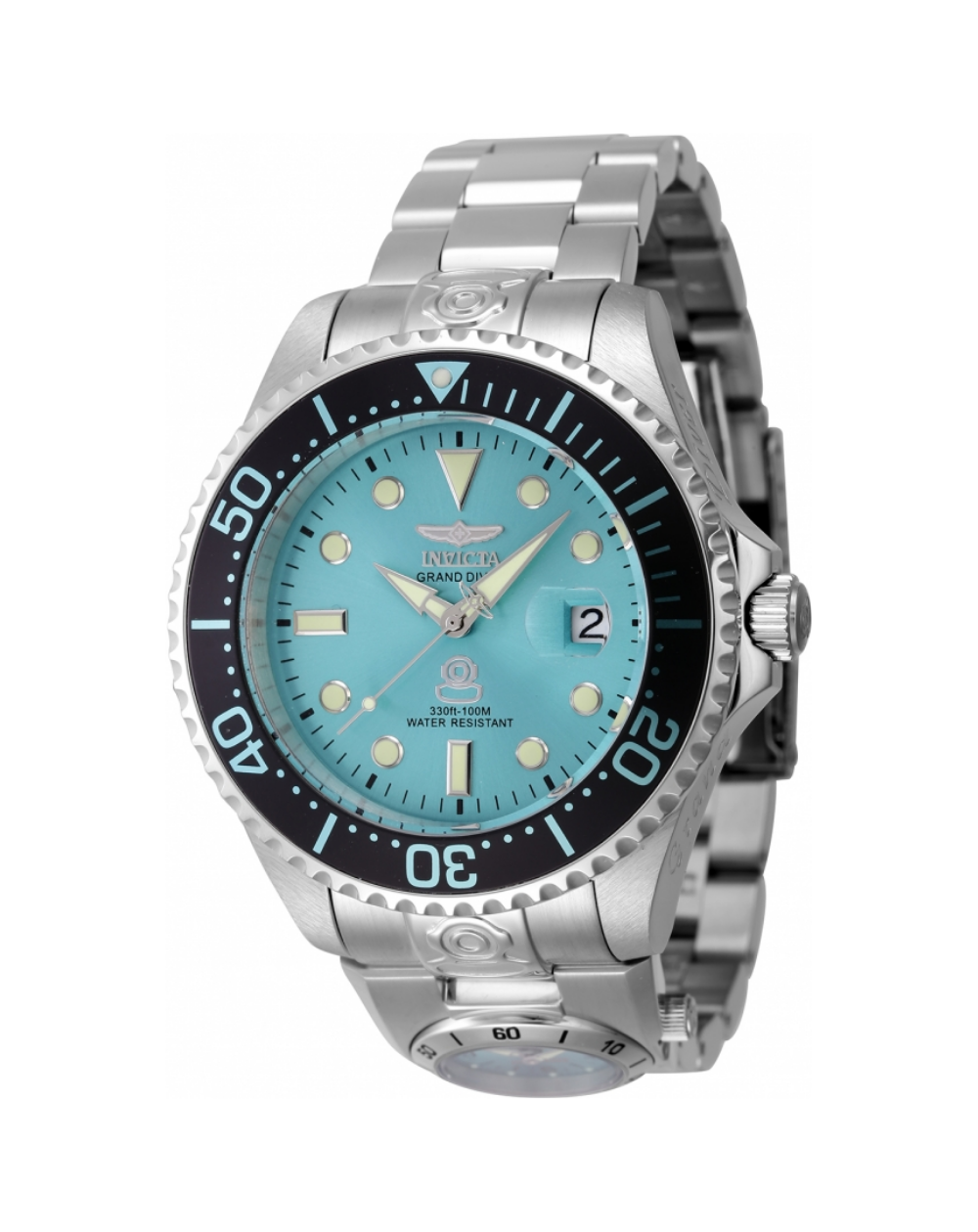 Invicta Dual Time Tiffany Grand Diver Automatic Men's Watch - 45815 ...