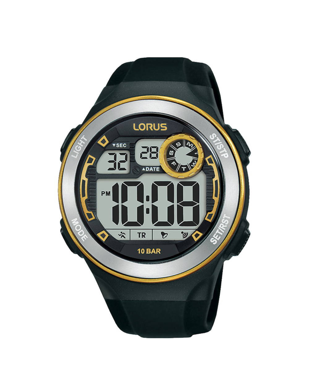 Lorus Men's Digital Watch Silicone Strap - R2379NX9 – Cosmoshop NZ