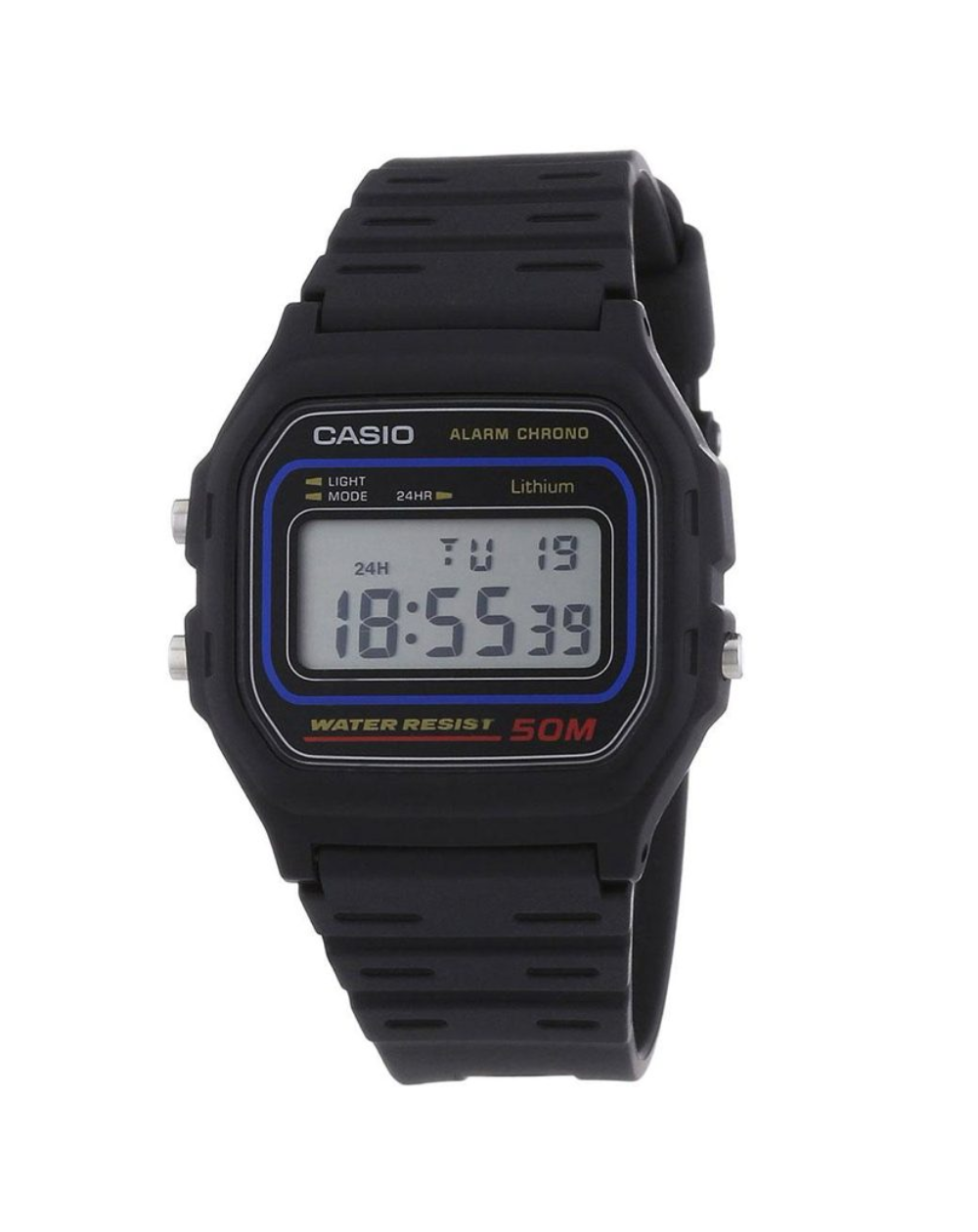Casio 'Retro' Black Resin Quartz Watch - F-91W-1YEG – Cosmoshop NZ